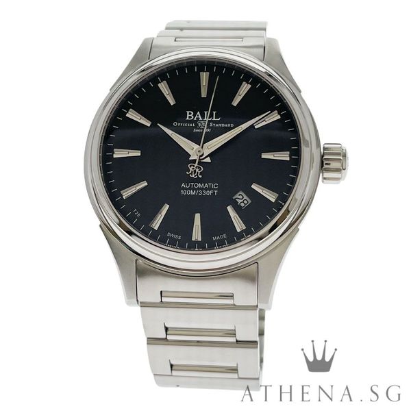 BALL FIREMAN VICTORY MEN WATCH AUTOMATIC “BLACK DIAL” WITH BOX & CERT ...