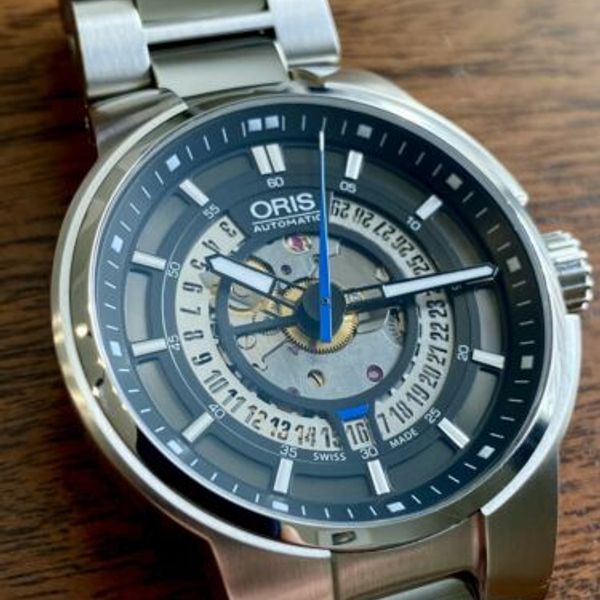 ORIS Williams Engine Date Skeleton Men's Automatic Watch - Excellent ... ORIS Williams Engine Date Skeleton Men's Automatic Watch - Excellent ...