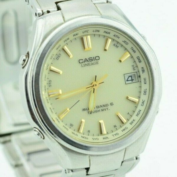 Vintage Casio Linage Analog Tough Solar Watch LIW-T110 4390 JDM Japan ...