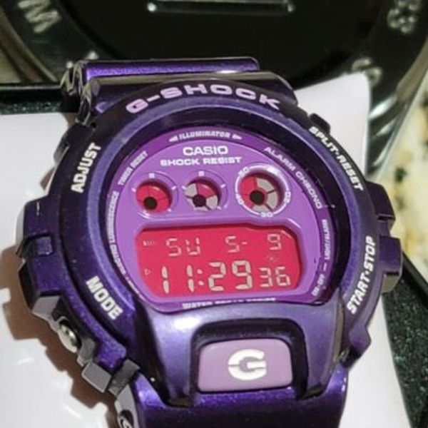 Casio G-SHOCK 1289 - Purple Metallic - DW6900 Mirrored Face DW-6900CC ...