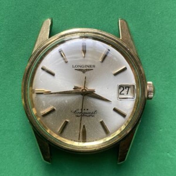 Vintage Longines Conquest 9046 8 Cal 291 Automatic Plaquet Or Watch For ...