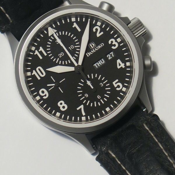 DAMASKO DC56 Chronograph 40 mm Stainless Steel Men's Wristwatch German ...