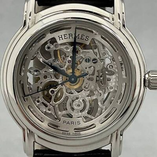 HERMES Sesame SM1.710 Skeleton Dial Back Skeleton Used Watch | WatchCharts Marketplace