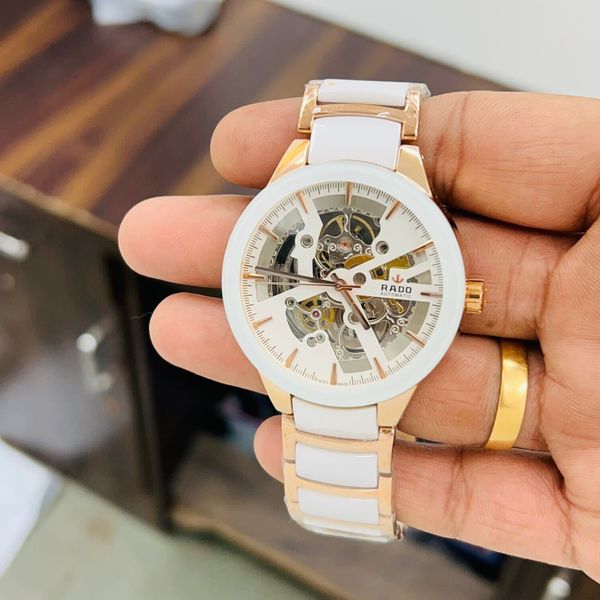 Rado First Mastercopy Chronograph Ceramic Automatic Round White Dial ...