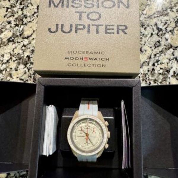 NEW!!! OMEGA X SWATCH SPEEDMASTER MOON SWATCH MISSION TO JUPITER 42MM ...