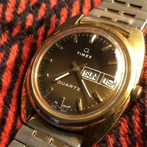 Vintage Timex Q Quartz A Cell Dial England 1977 | WatchCharts Marketplace