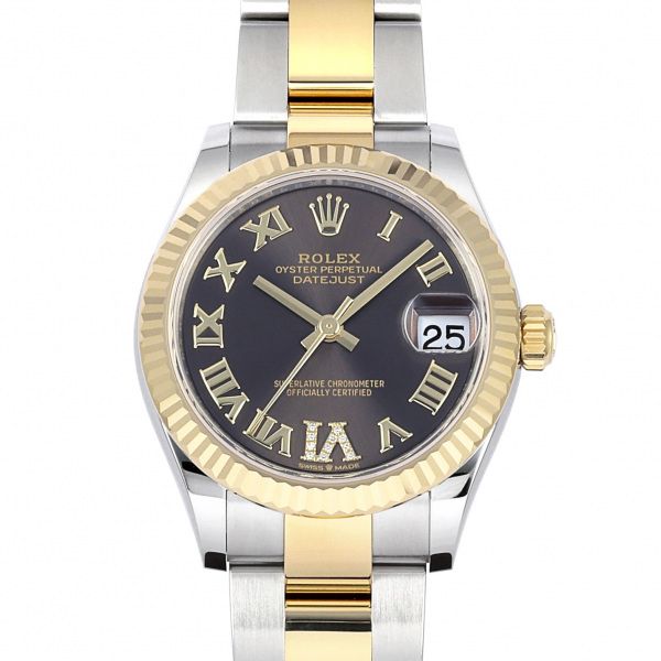 Rolex ROLEX Datejust 31 278273 Dark Gray Rome VI Diamond Dial Unused ...