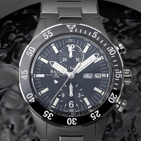BALL Roadmaster Rescue Chronograph, Limited edition 1000 pc. Titanium ...