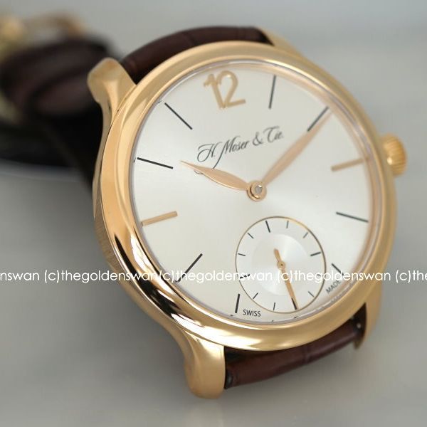 H. Moser & Cie Endeavour Small Seconds, Rose Gold, Argenté Dial 1321 ...