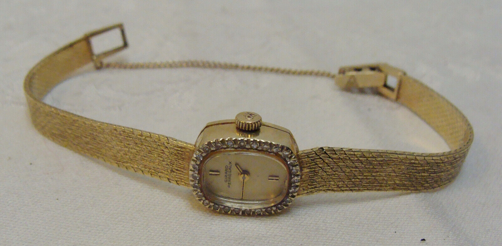 Vintage GIRARD PERREGAUX Ladies 14 K Solid Gold Watch Band 26 Diamonds 17 Gr WatchCharts Marketplace