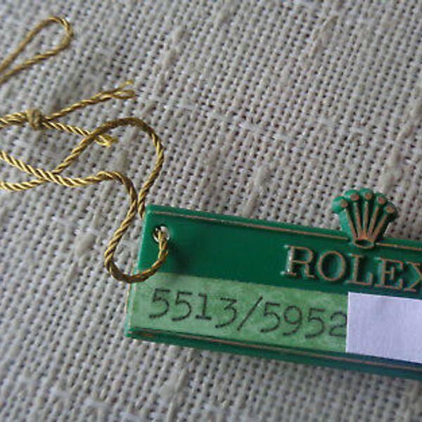 Vintage Rolex green Hang Tag - Ref 5513 | WatchCharts Marketplace