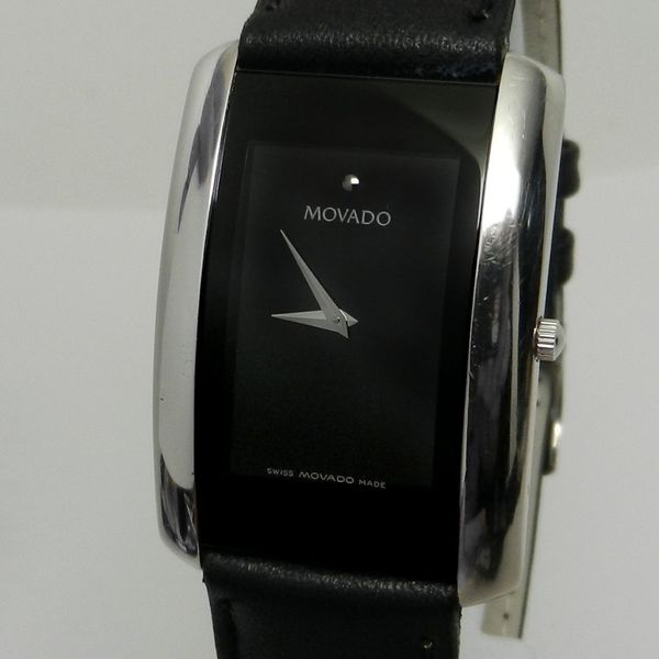 Movado Men's La Nouvelle Swiss Made Curved Rectangular Stainless ...