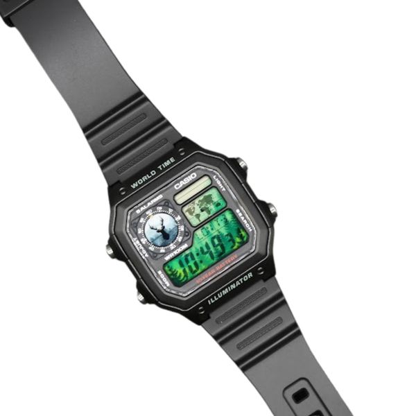 CASIO AE-1200WHD Royale World Time Watch Mod Deep Forest | WatchCharts ...