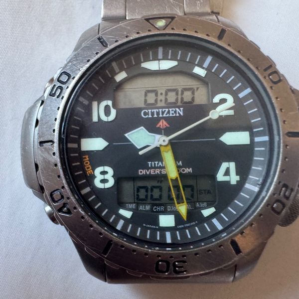 Citizen PROMASTER Aquamount C900 Titanium Digital Watch with Titanium ...