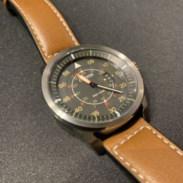 Citizen Eco-Drive J810-S090822 Men's Wrist Watch Black Face Silver Case ...