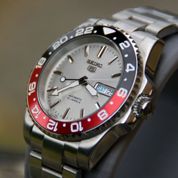 SUBMARINER GMT STYLE - COCA COLA - SEIKO NH36 MOVEMENT, DIAL & HANDS ...