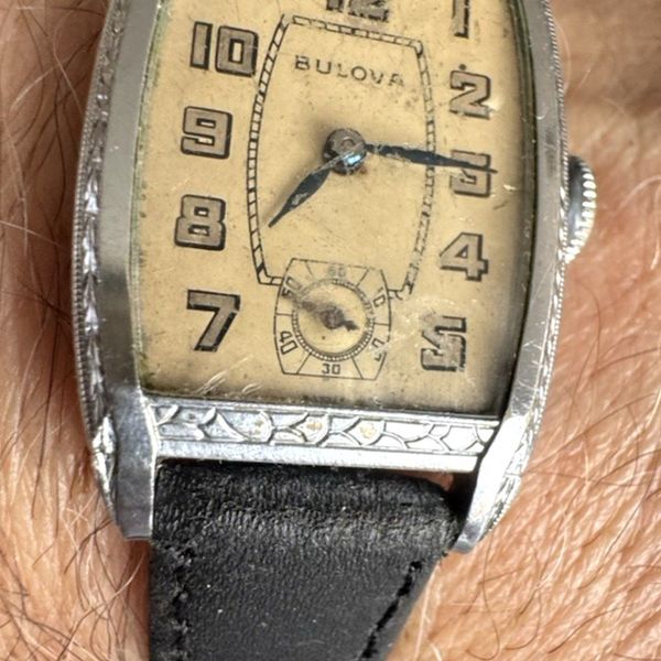 Vintage Rare 1920â s Bulova Art Deco Watch 15 JEWELS 14K GF Runs Very ...