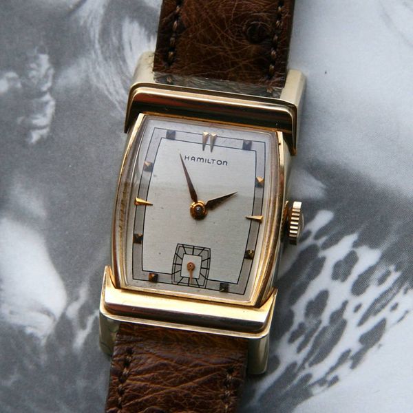 SOLD Rare Vintage 1950s 14k Solid Gold Hamilton "scott" W/original Dial ...