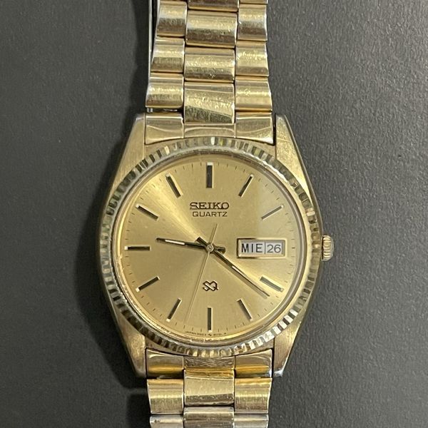 Vintage 1980s Seiko SQ Gold Tone Day/Date 36mm Quartz Men's Watch - 6923-8089 | WatchCharts ...