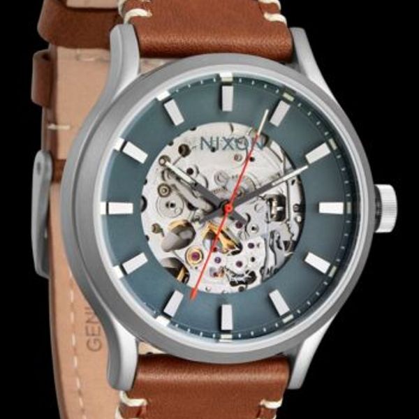 Nixon Spectra Skeleton Watch Leather | WatchCharts Marketplace