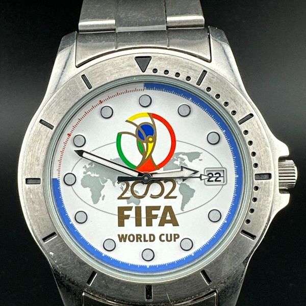 Seiko 2002 FIFA World Cup Men's Date Quartz Watch 39mm St. Steel 7N42 ...