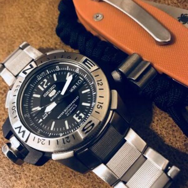 Seiko 5 Automatic SKZ225 Map Meter | WatchCharts Marketplace UK