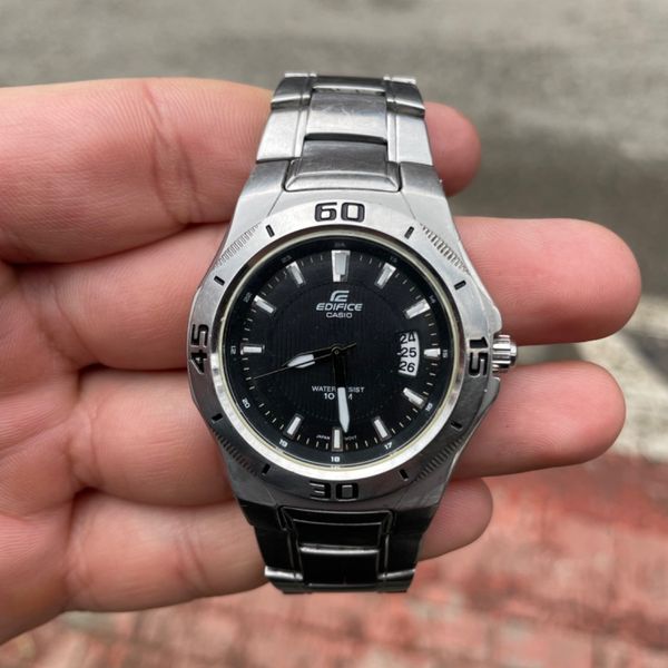 CASIO EDIFICE EF-127 MENS WATCH DIVER 40MM RARE | WatchCharts Marketplace