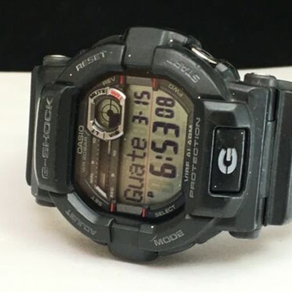 Casio Men's G-Shock Digital BLACK Chronograph Watch - GD350 | WatchCharts