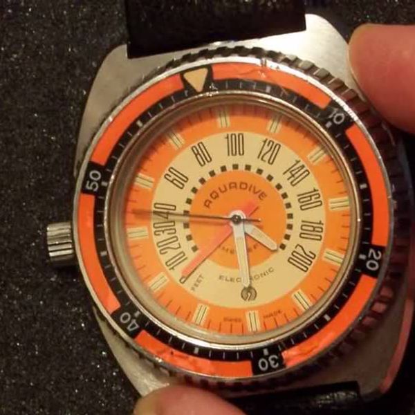 Vintage AQUADIVE with depth gauge 70's | WatchCharts Marketplace
