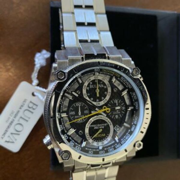 Real NEW BULOVA Precisionist :Model 96B175 Wrist Watch FREE Shipping ...