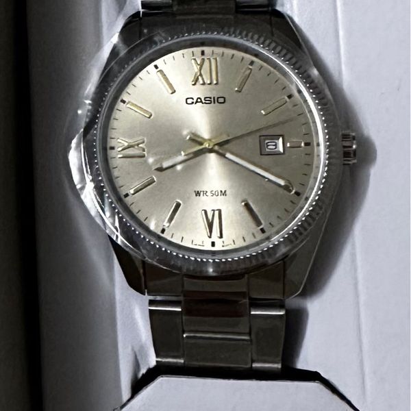 Casio General Champagne Dial Stainless Steel Men’s Watch | WatchCharts ...