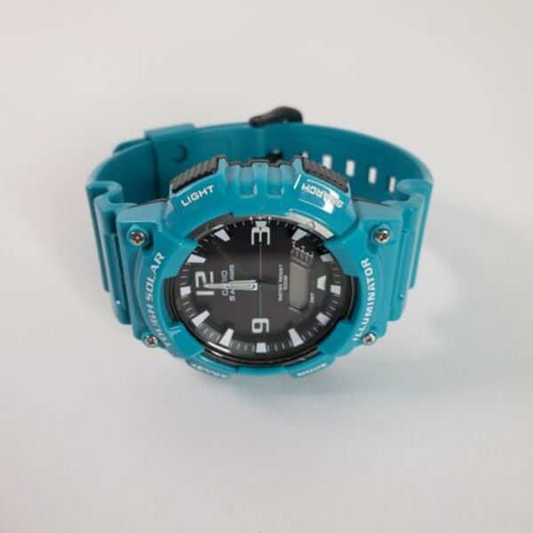 Casio Tough Solar AQ-S810W 5208 TEAL BLUE ANALOG/DIGITAL SPORT WATCH ...