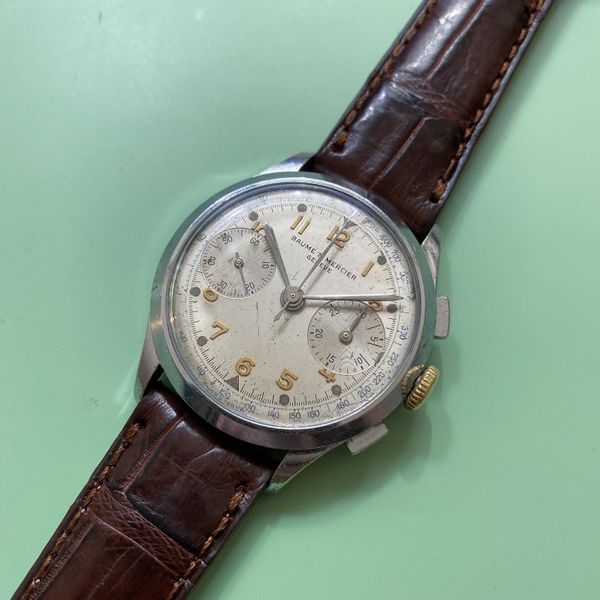 [WTS] Serviced Baume & Mercier Chronograph from 1950s with Landeron 48 ...