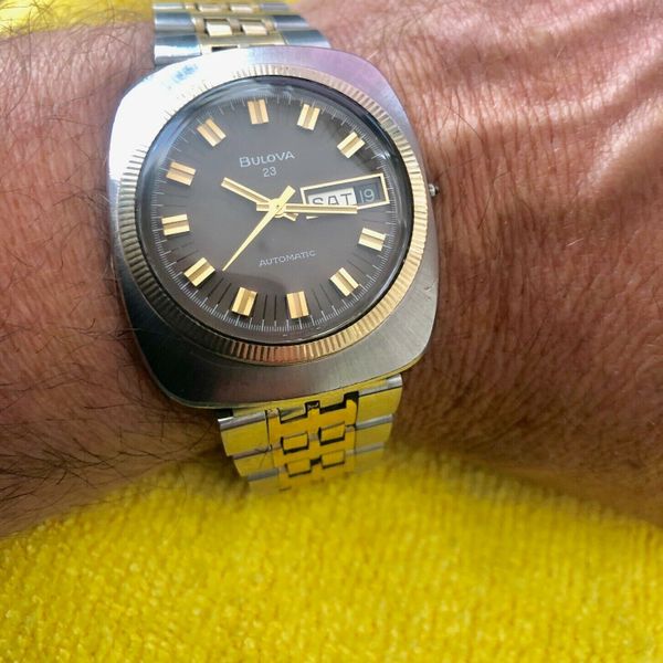 BULOVA SENATOR F 23-Jewel Day/Date Cal 11AOACB N1 1971 Orig Champion ...