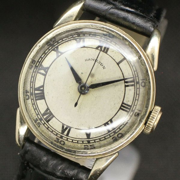 Vintage mens 1940 High Grade RARE Hamilton Sentinel Hack Seconds ...