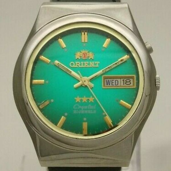 Vintage Orient Three Star Automatic 21J Cal 46943 St Steel Men's Wrist ...