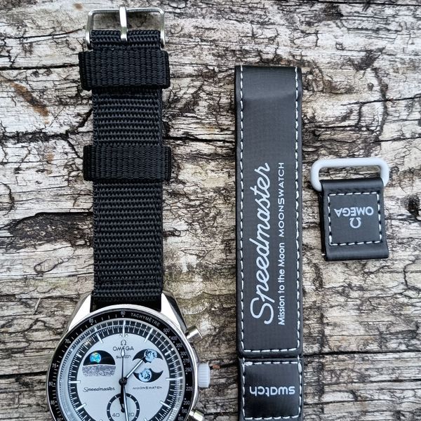 omega moon swatch metal mod Earth phase Mission To Moon | WatchCharts ...