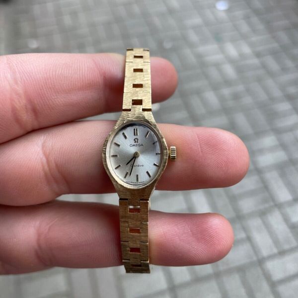 OMEGA GENEVE CAL 485 MECHANICAL GOLD FILLED RARE SWISS MADE WATCH ...