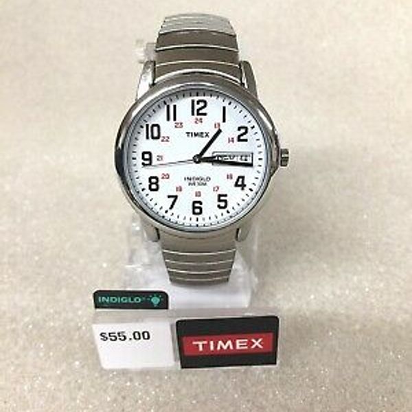 Timex Mens Easy Reader Classic Indiglo Watch #2N091( extra long ...