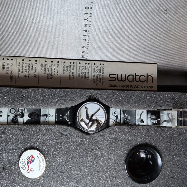 Rare Annie Leibovitz 1996 Olympic Swatch Watch in box With British Team ...
