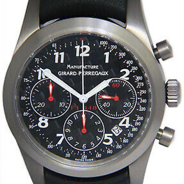 Girard-Perregaux Ferrari F1-048 Titanium Black Carbon Fiber Mens Watch ...
