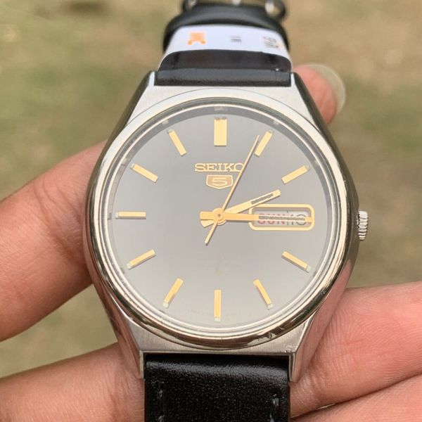 Vintage Seiko 5 Automatic 6319-8120 Crystal Dial 21 Jewels Men Watch ...