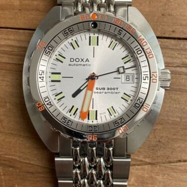 DOXA Sub 300T Sharkhunter Stainless Steel Bracelet Dive Watch ...