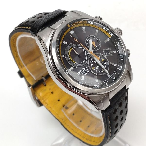 Citizen Eco-Drive Watch H500-S082005 Gents Stainless Steel Chronograph ...