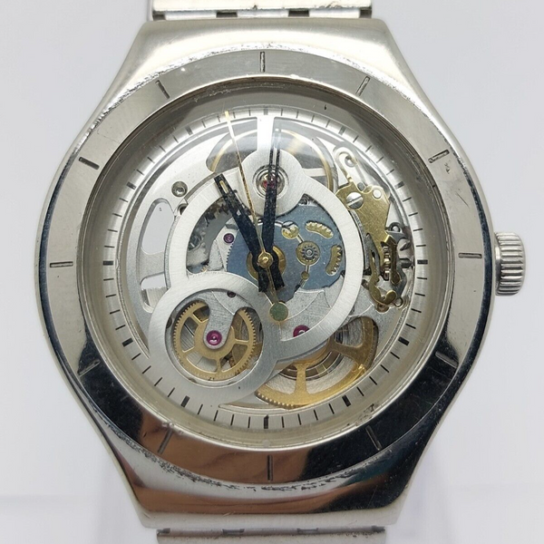 Rare Authentic Vintage Skeleton Swatch Automatic | WatchCharts Marketplace