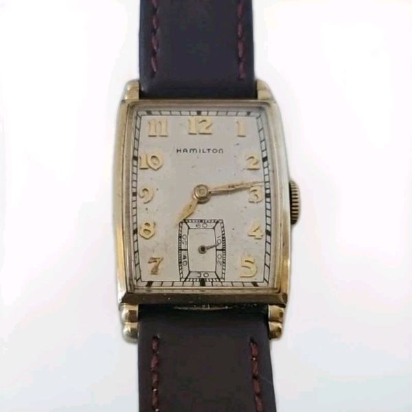 Rare Vintage 1941 Hamilton Myron 19 Jewel 10k Gold Filled Men's Watch ...