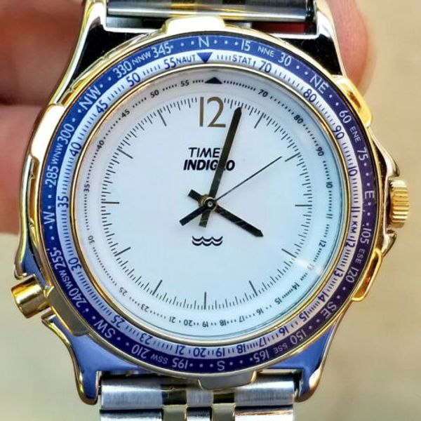 Timex Men's Vintage Watch New Battery Light-Up, Rotating Bezel ...