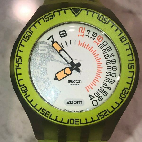 NICE SWISS ZOOM SWATCH 2004 WATCH RUBBER BAND IN NICE WORKING CONDITION ...