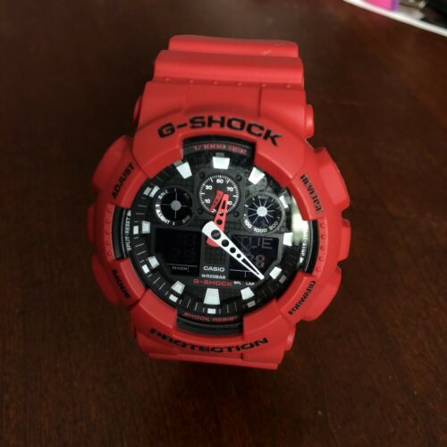 Casio G-Shock 5081 GA100B Red Black | WatchCharts Marketplace