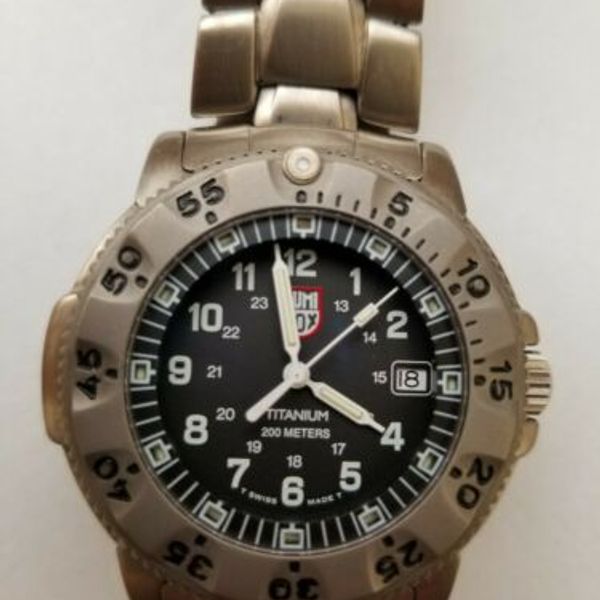 RARE! Luminox Series 3600 Titanium Navy Seals Watch. EX Condition ...